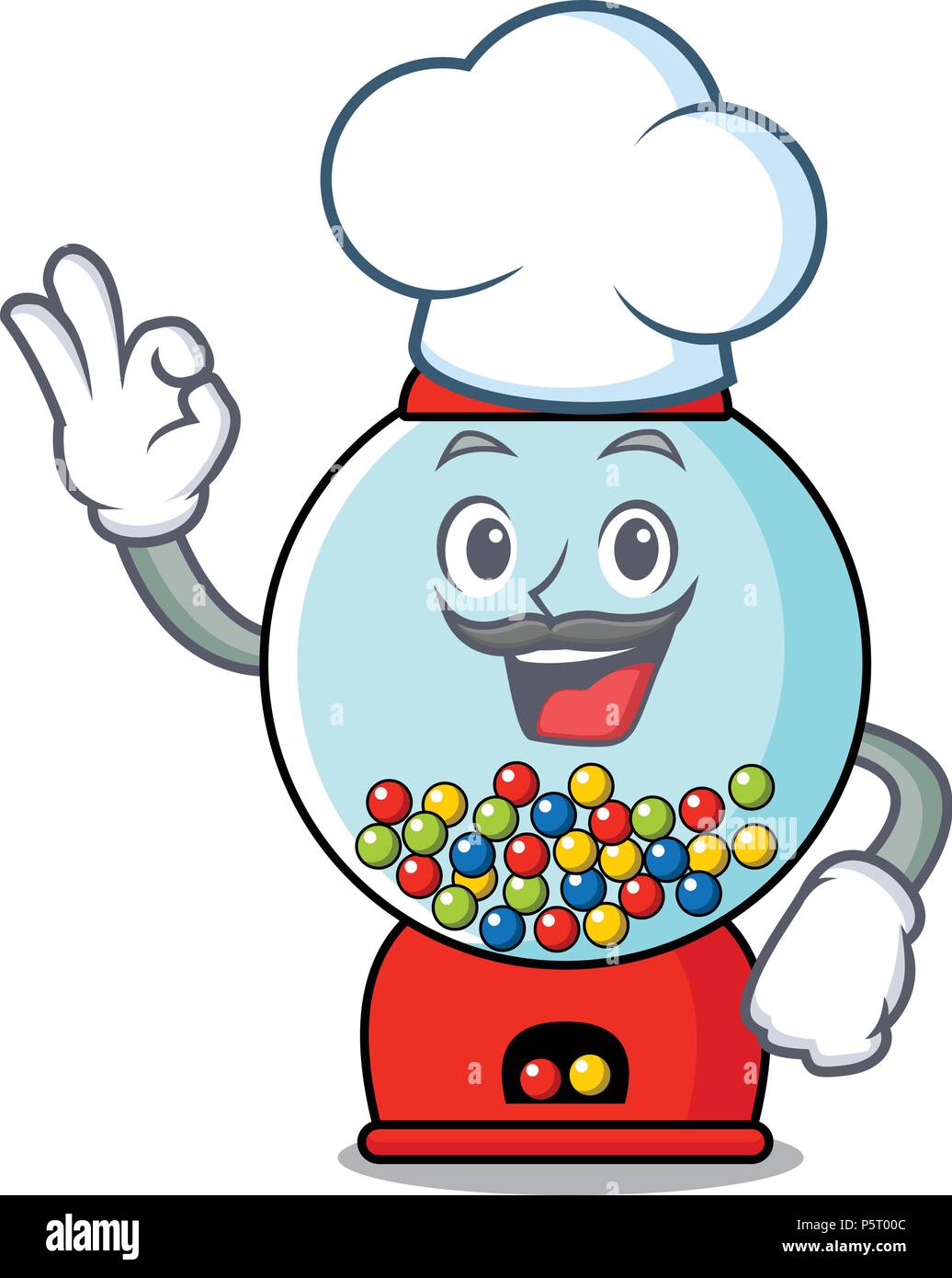 Chef gumball machine character cartoon Stock Vector Image & Art - Alamy
