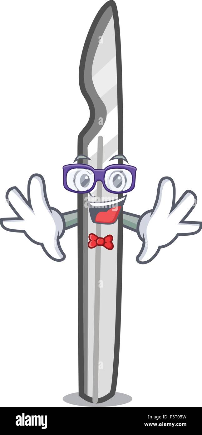 Geek scalpel character cartoon style Stock Vector Image & Art - Alamy