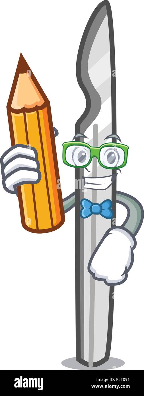 Student scalpel character cartoon style Stock Vector Image & Art - Alamy