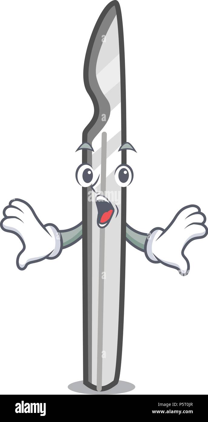 Surprised scalpel mascot cartoon style Stock Vector Image & Art - Alamy