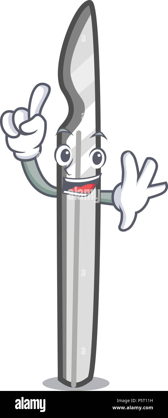 Finger scalpel mascot cartoon style Stock Vector Image & Art - Alamy