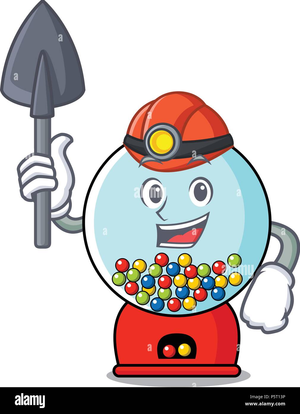 Mine chewing Stock Vector Images - Alamy