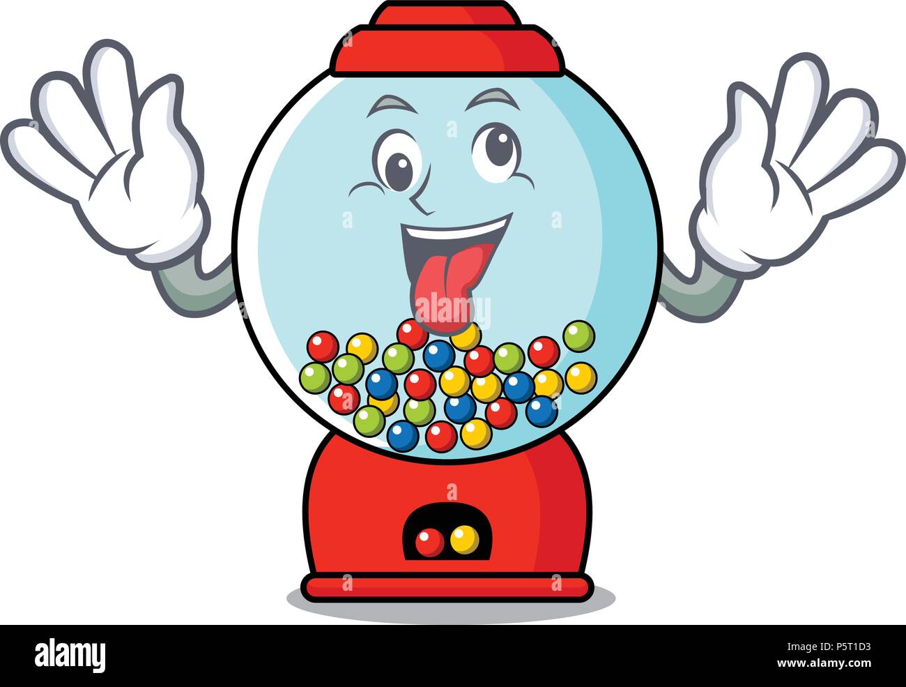 Crazy gumball machine mascot cartoon Stock Vector Image & Art - Alamy