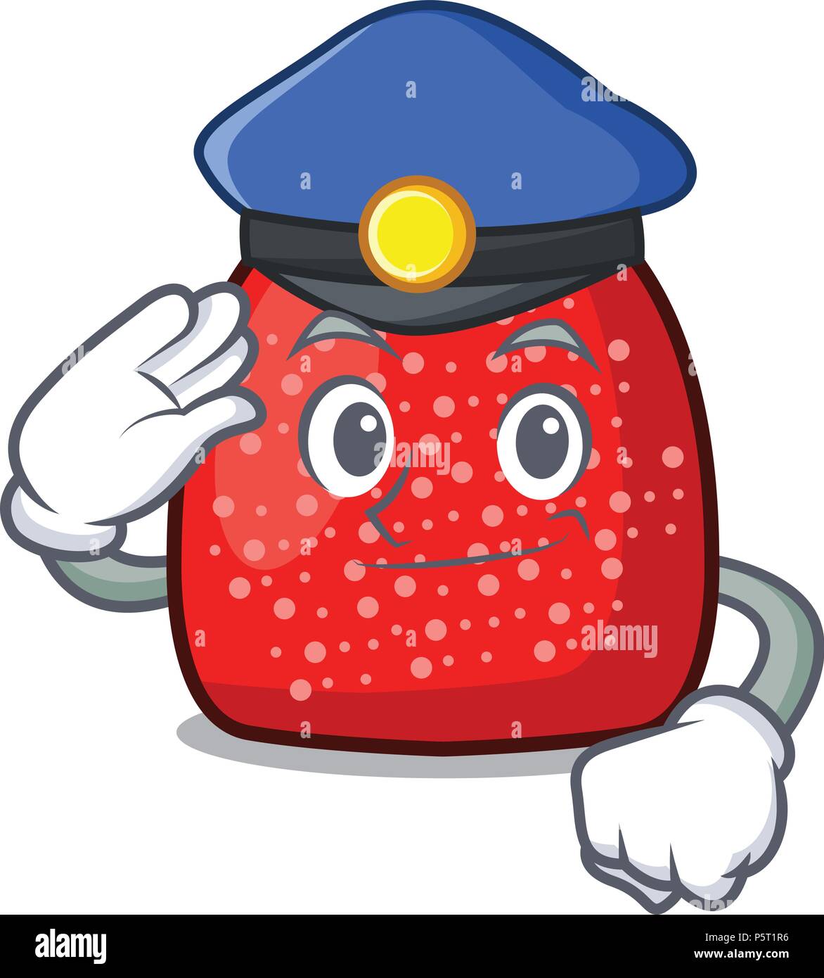 Police gumdrop character cartoon style Stock Vector Image & Art - Alamy