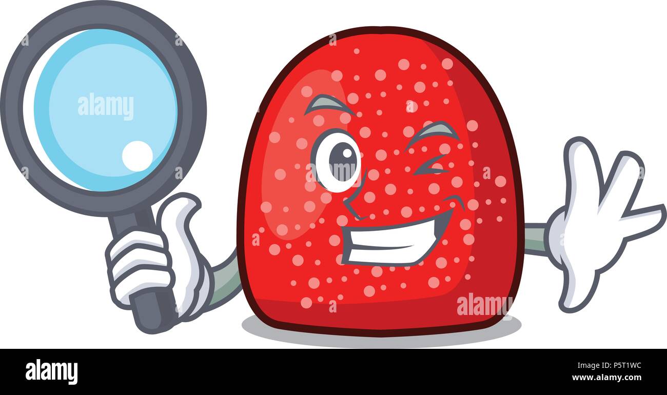 Detective gumdrop character cartoon style Stock Vector Image & Art - Alamy