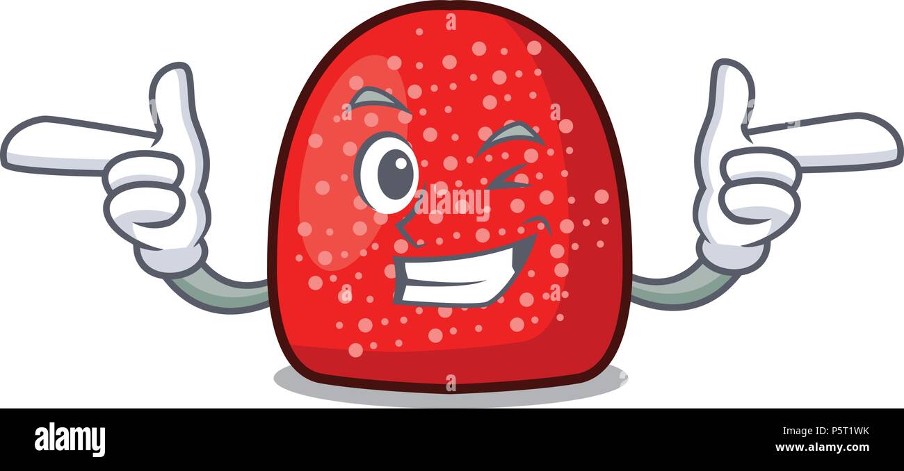 Wink gumdrop character cartoon style Stock Vector Image & Art - Alamy