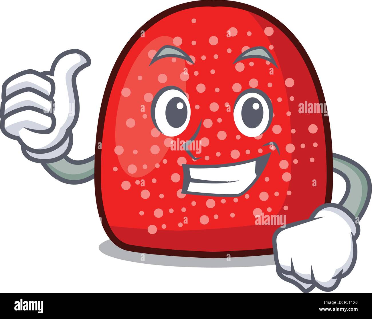 Thumbs up gumdrop character cartoon style Stock Vector Image & Art - Alamy