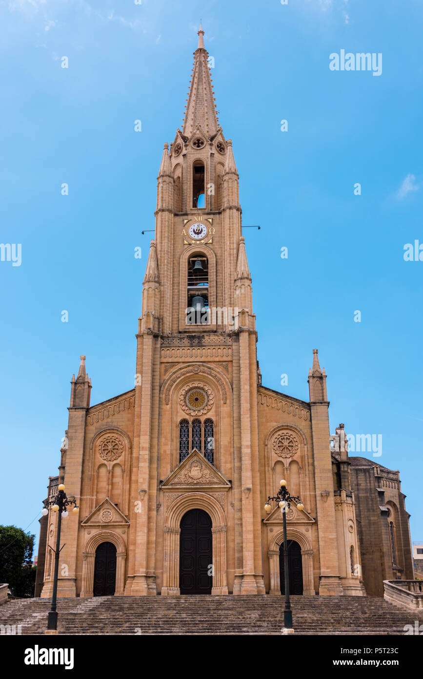 Ghajnsielem parish church, Gozo, Malta Stock Photo - Alamy