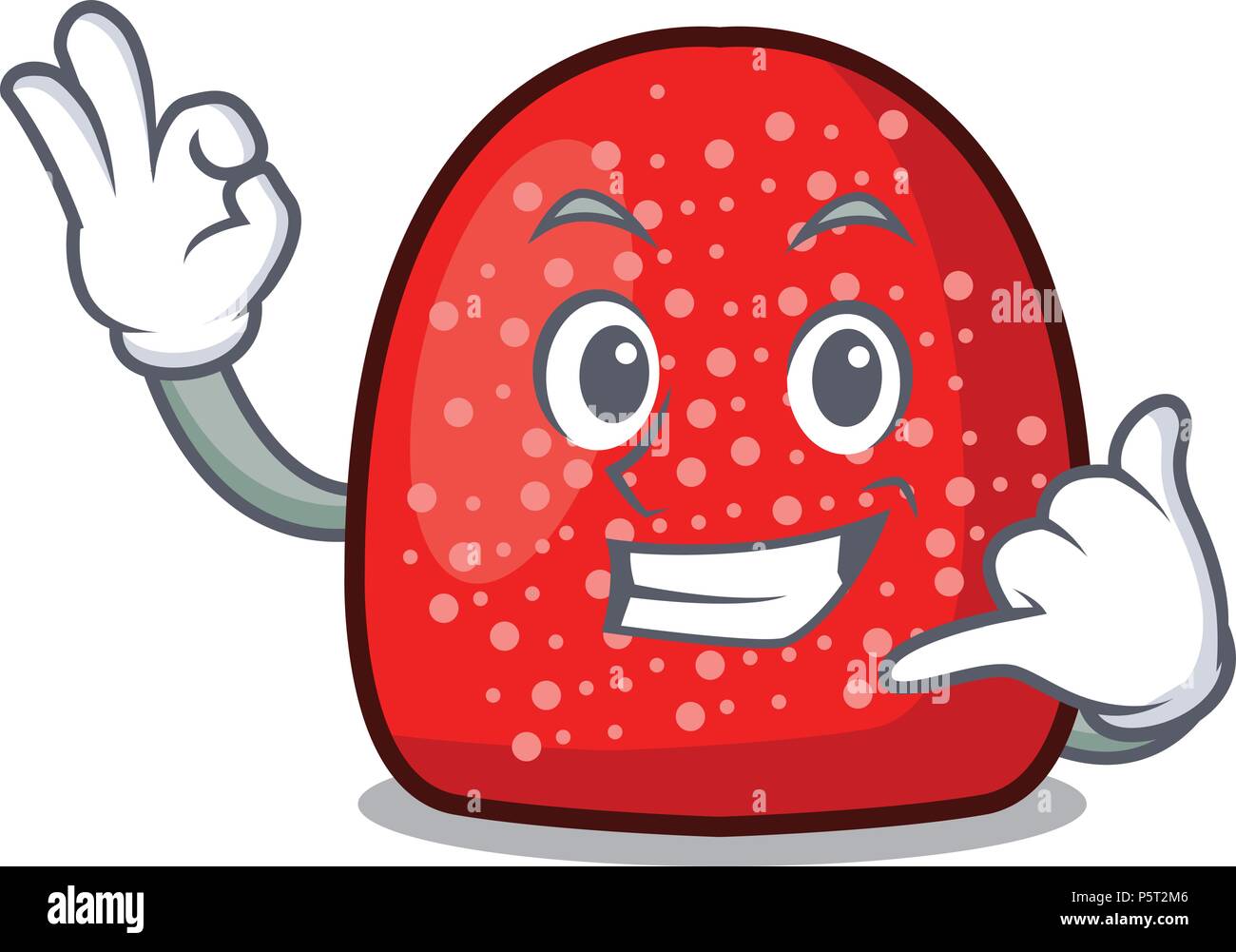 Call me gumdrop mascot cartoon style Stock Vector Image & Art - Alamy