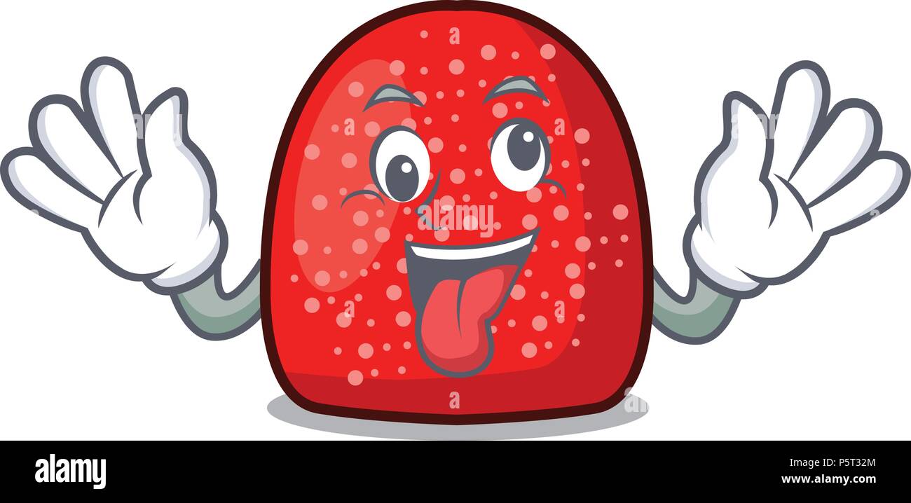 Crazy gumdrop mascot cartoon style Stock Vector Image & Art - Alamy