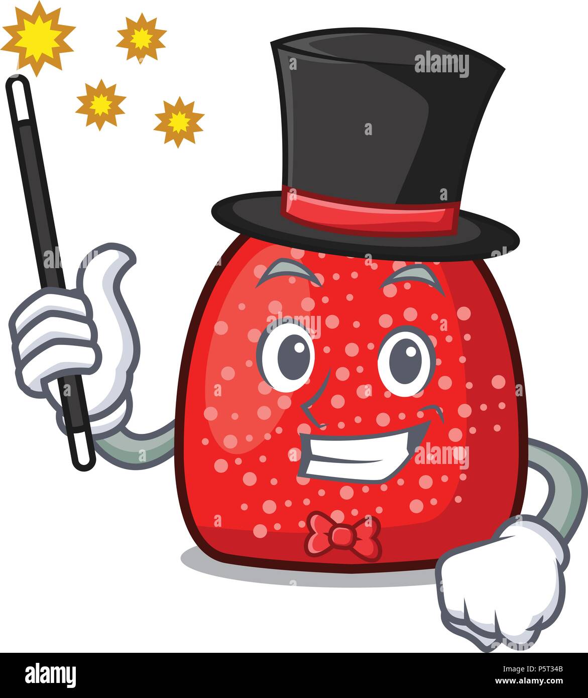 Magician gumdrop mascot cartoon style Stock Vector Image & Art - Alamy