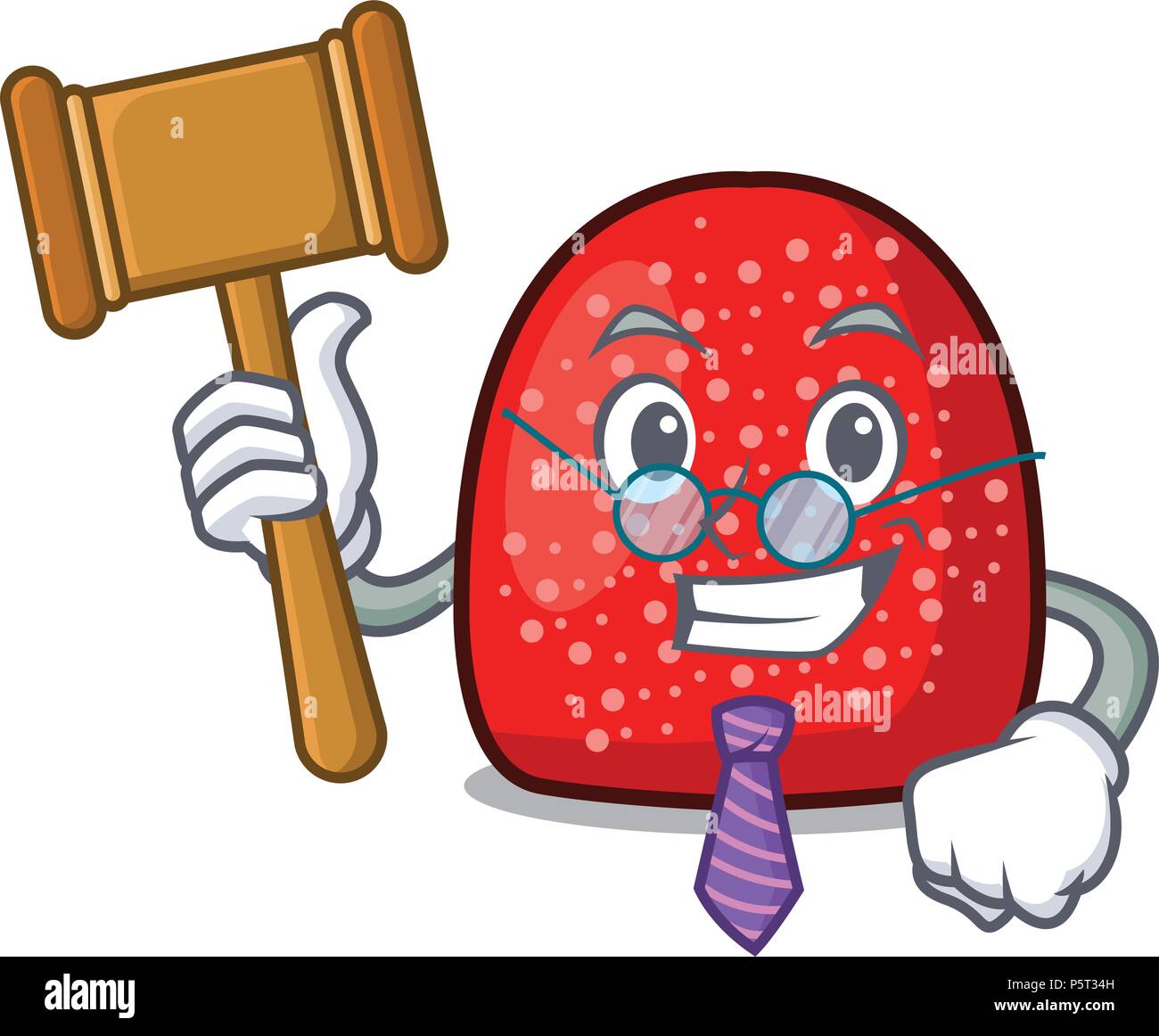 Judge gumdrop mascot cartoon style Stock Vector Image & Art - Alamy