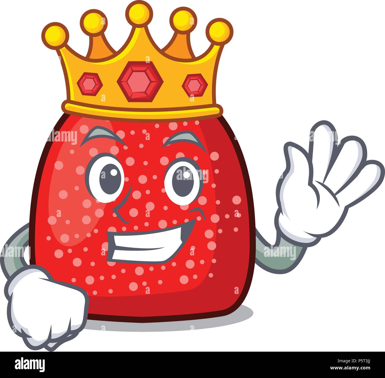 King gumdrop mascot cartoon style Stock Vector Image & Art - Alamy