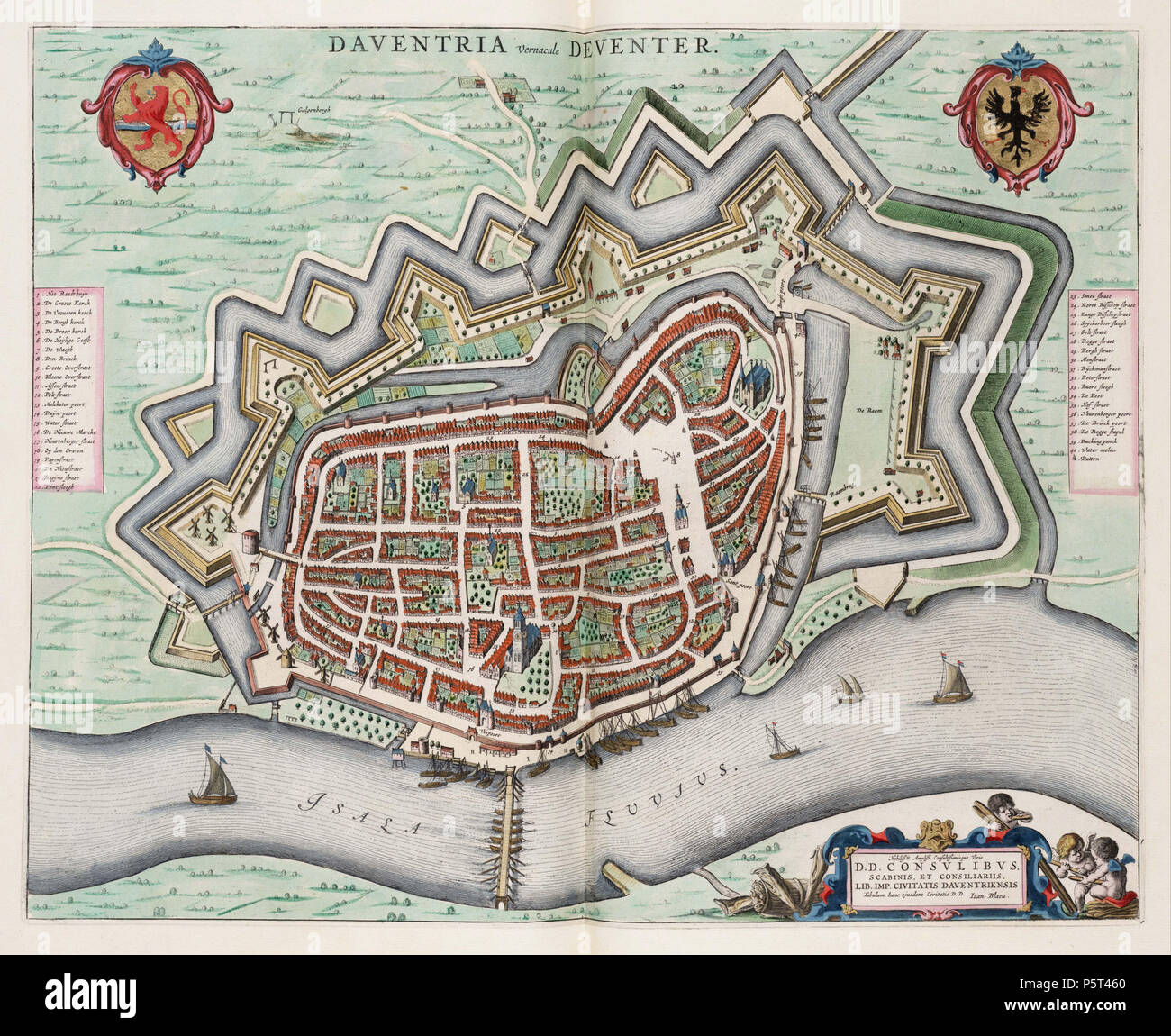 N/A. English: Map of Deventer . 1649. J.Blaeu 415 Daventria vernacule ...