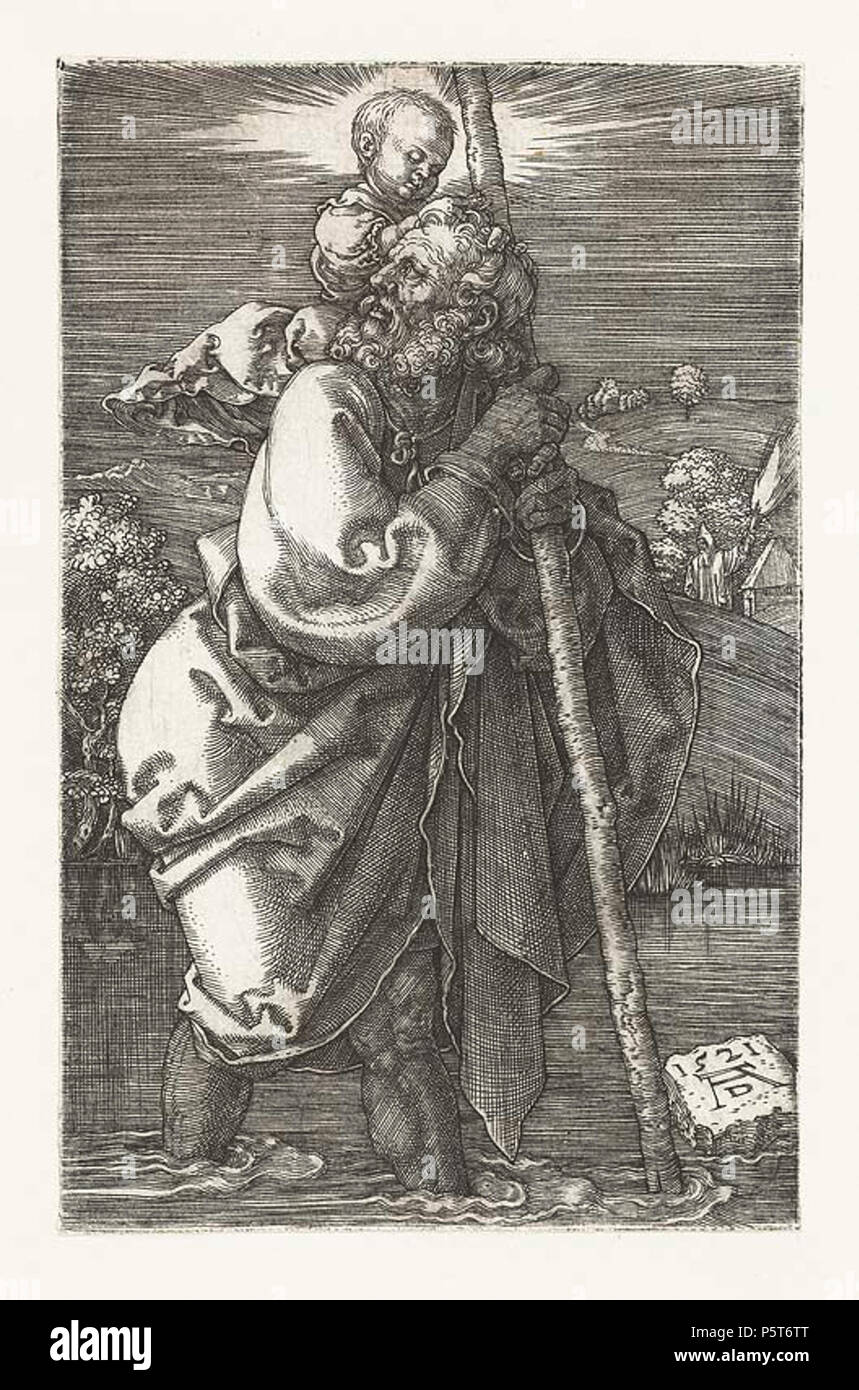 N/A. English: St Christopher Facing to the Left . 1521. Durer 41 78 St ...
