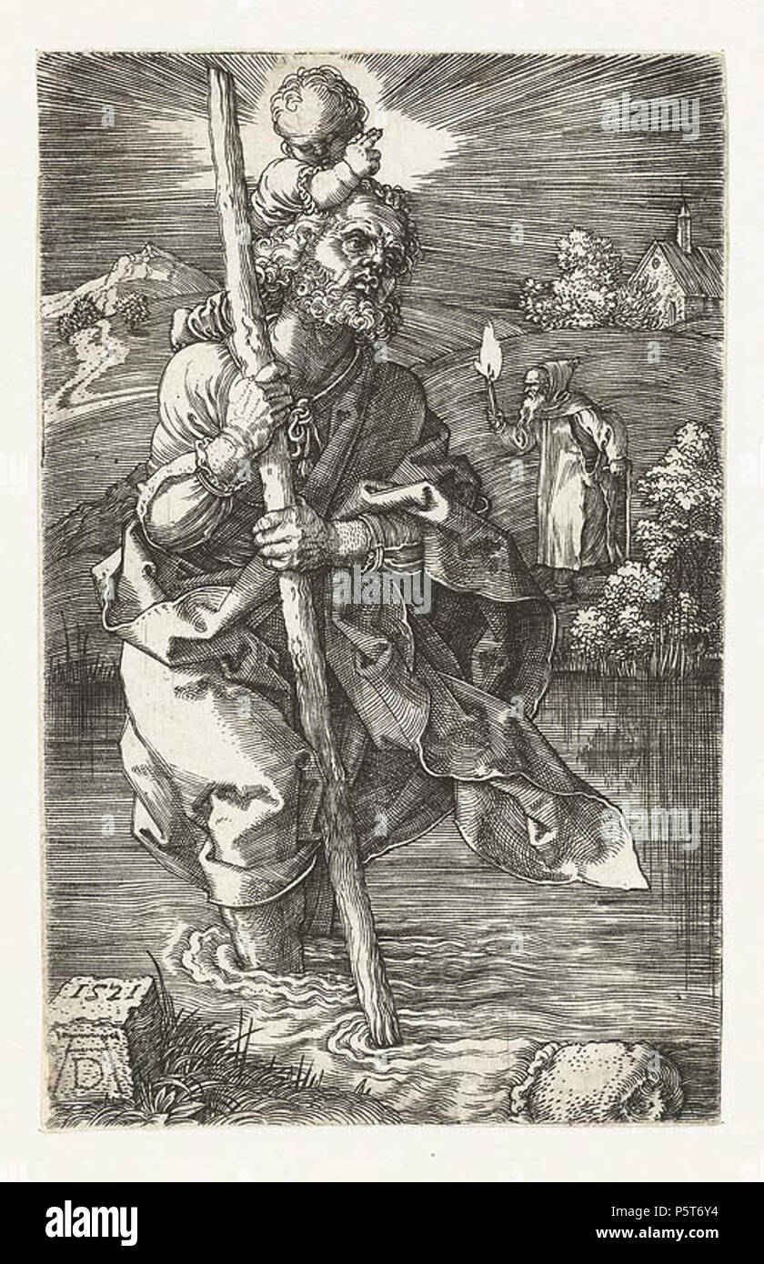 N/A. English: St Christopher Facing to the Right . 1521. Durer 41 77 St ...