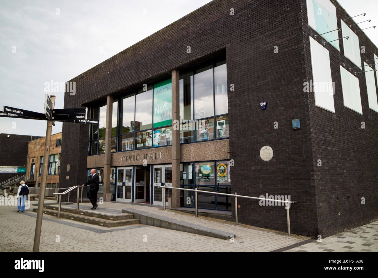 Whitehaven Civic Hall Solway hall Cumbria England UK Stock Photo - Alamy