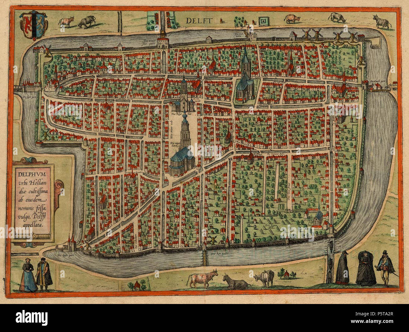 Map of delft hi-res stock photography and images - Alamy