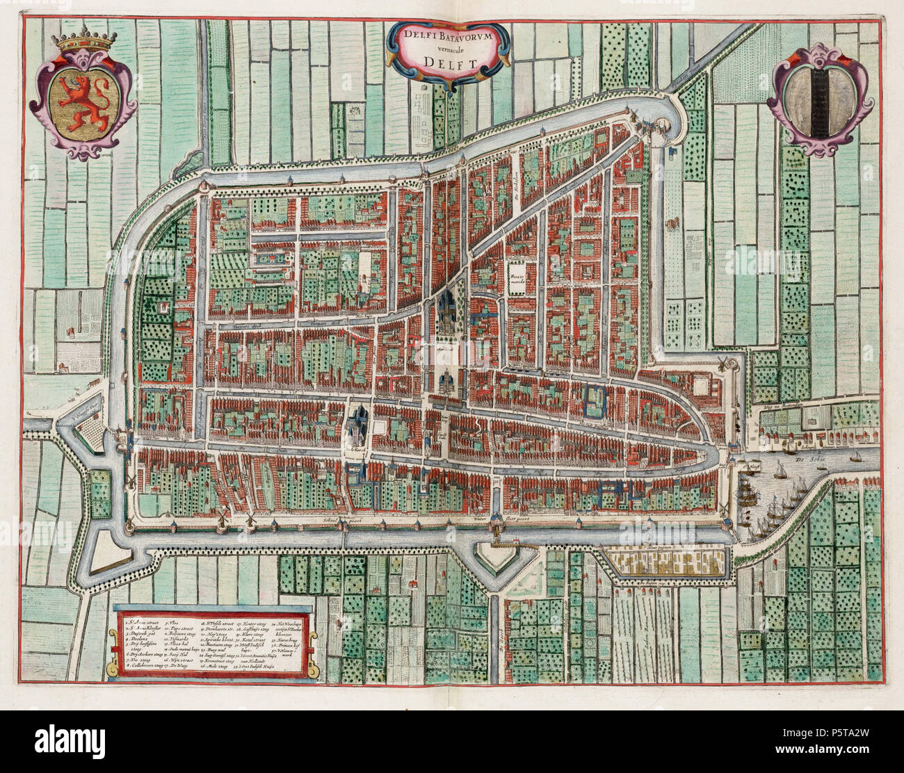N/A. English: Map of Delft Nederlands: Kaart van Delft . 1649. Unknown ...