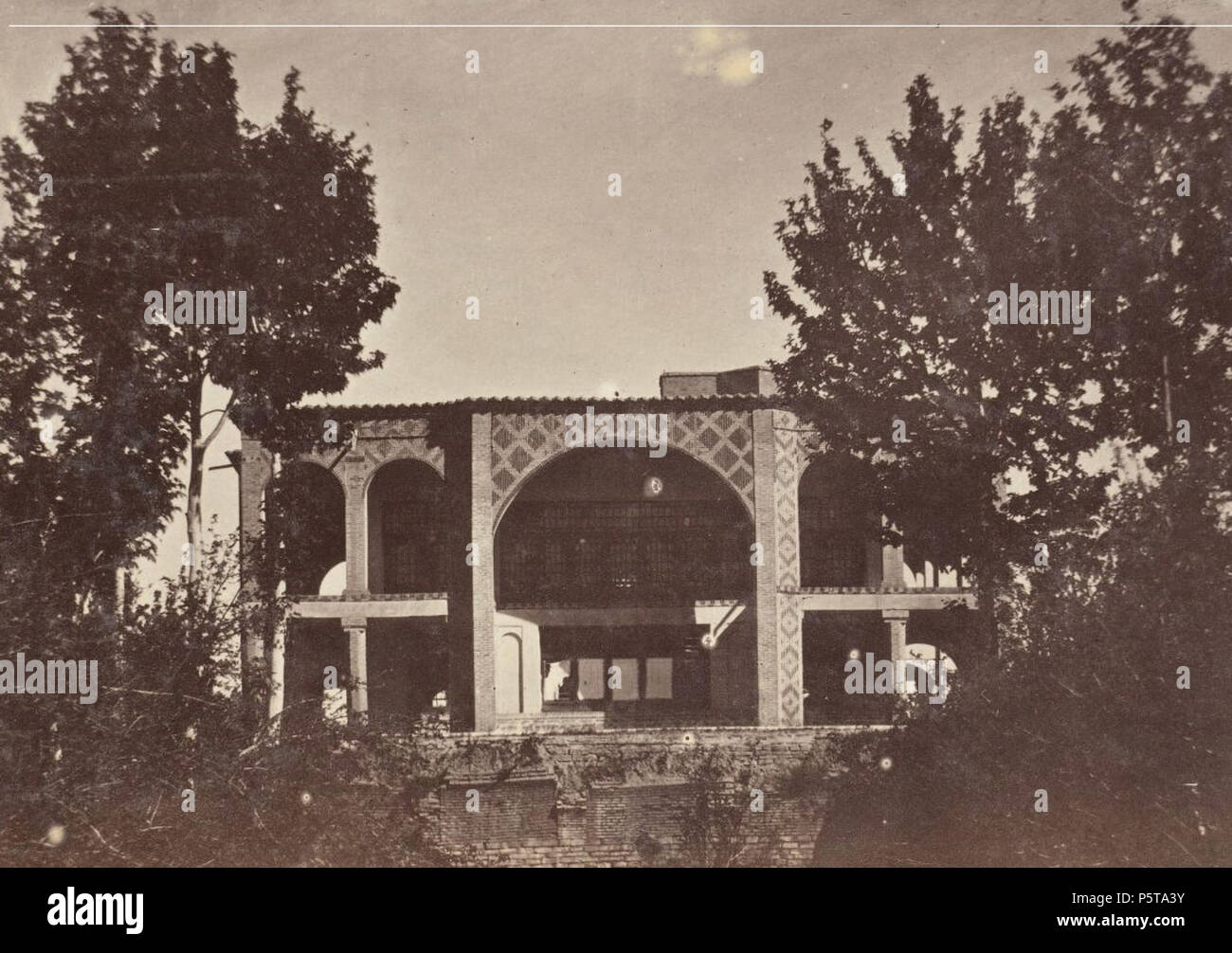 433 Delgosha Garden, Urmieh, Qajar period 2 Stock Photo - Alamy