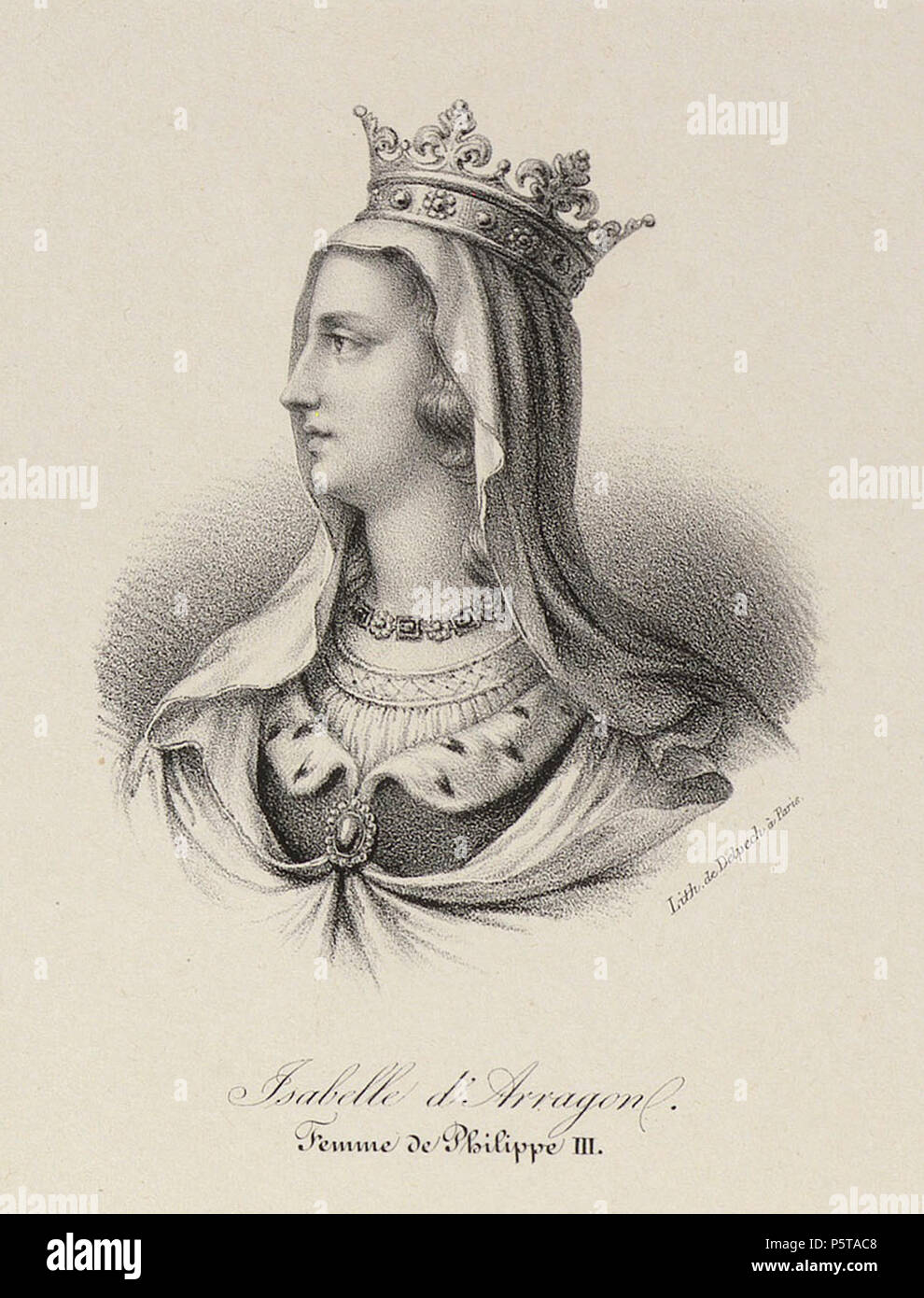 N/A. English: Isabella of Aragon, Queen of France (1248-1271), wife of ...
