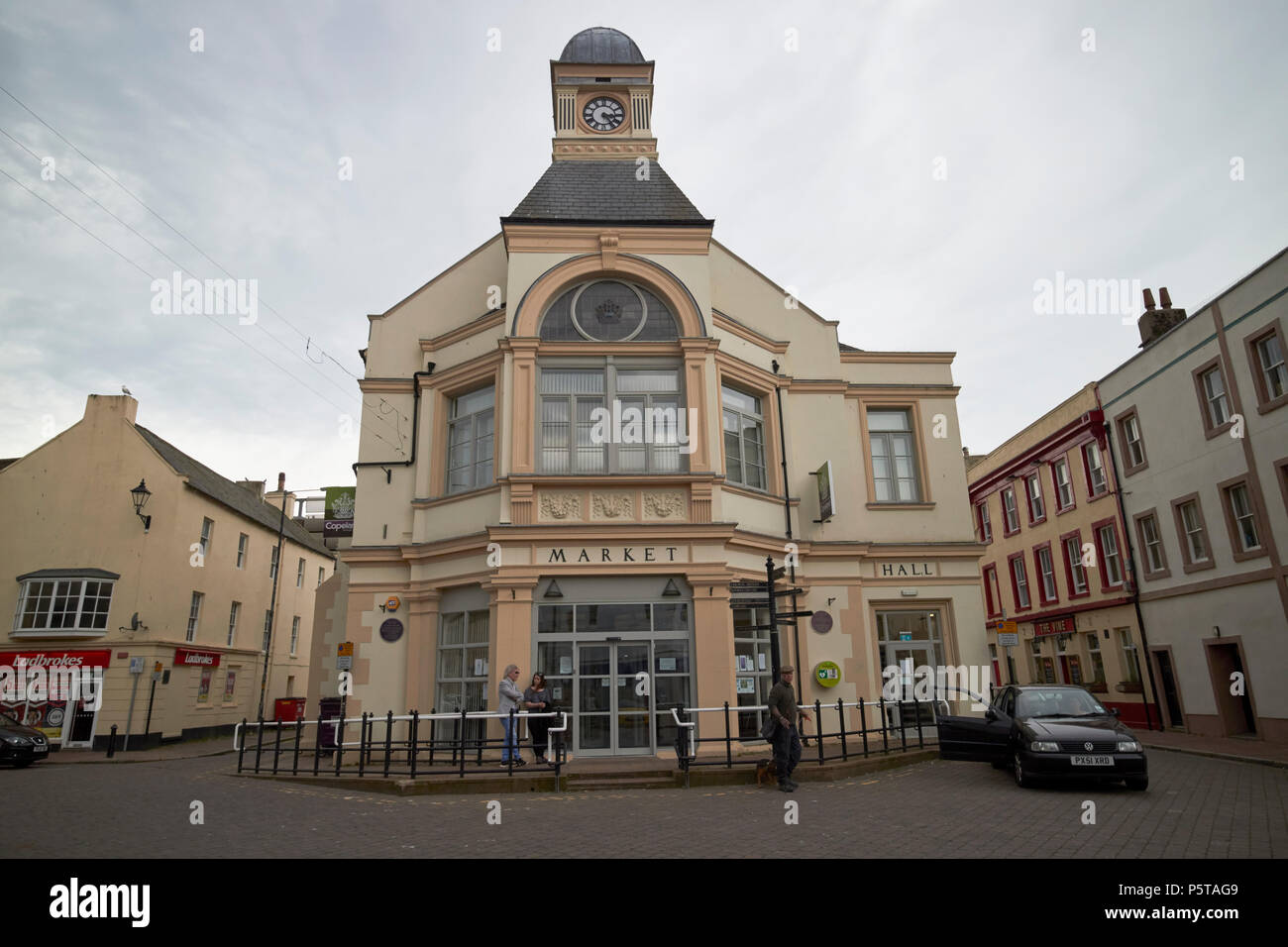 old market hall council office building Whitehaven Cumbria England UK ...
