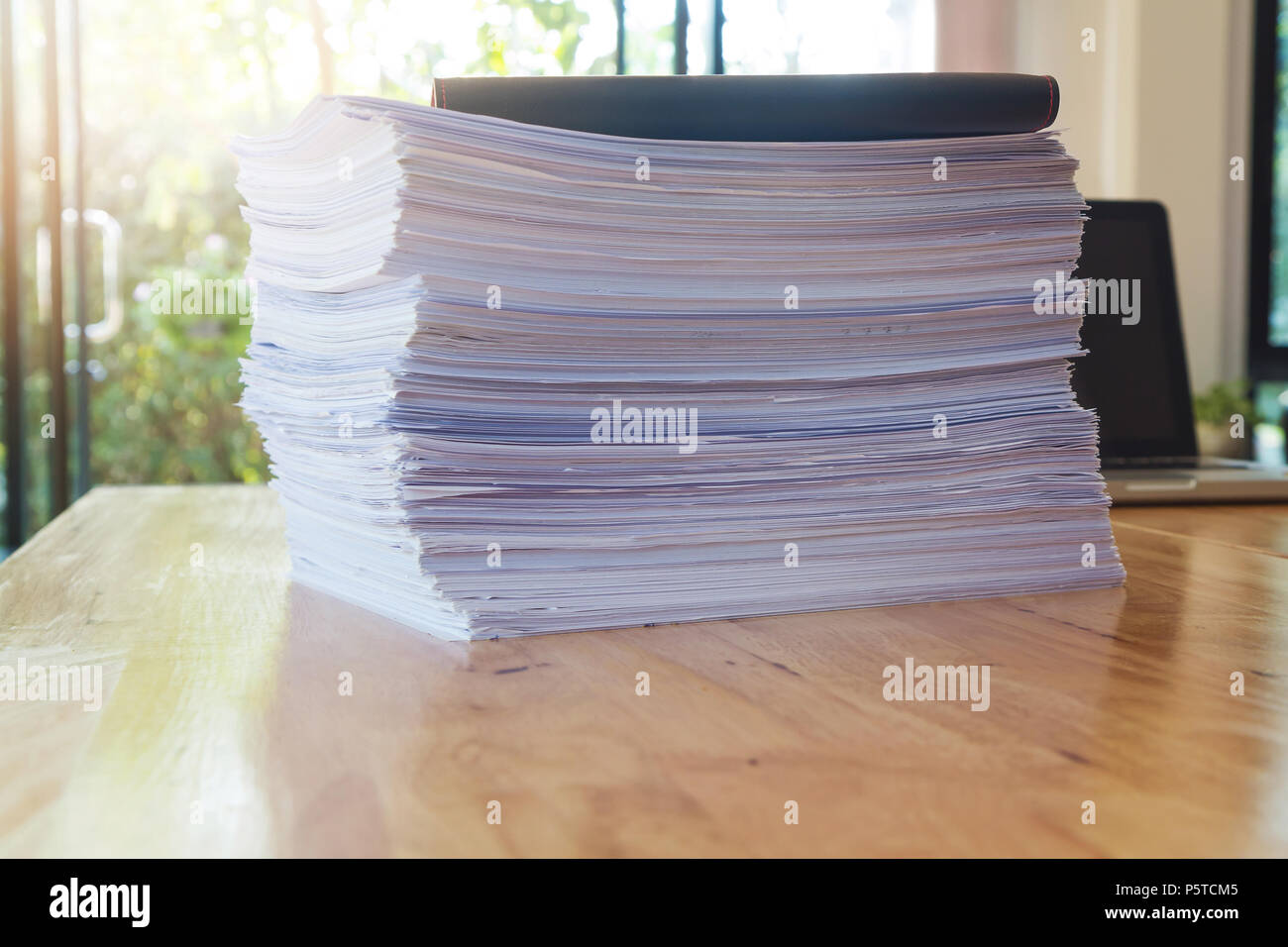 Business and finance concept of analysis chart on office desk with ...