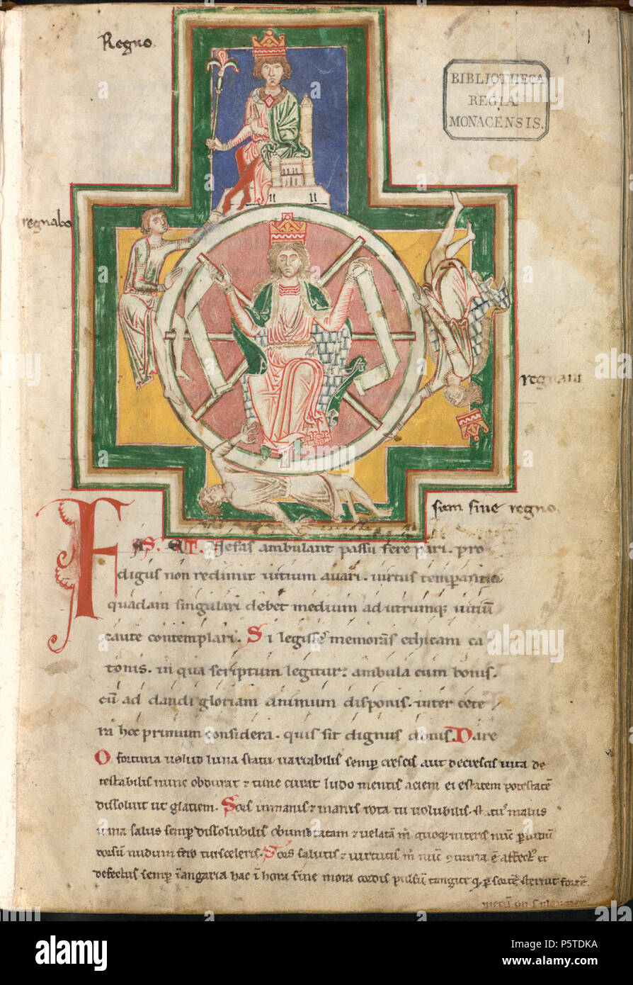 N/A. English: Bavarian State Library, Munich, Codex Buranus (Carmina Burana) Clm 4660; fol. 1r ...