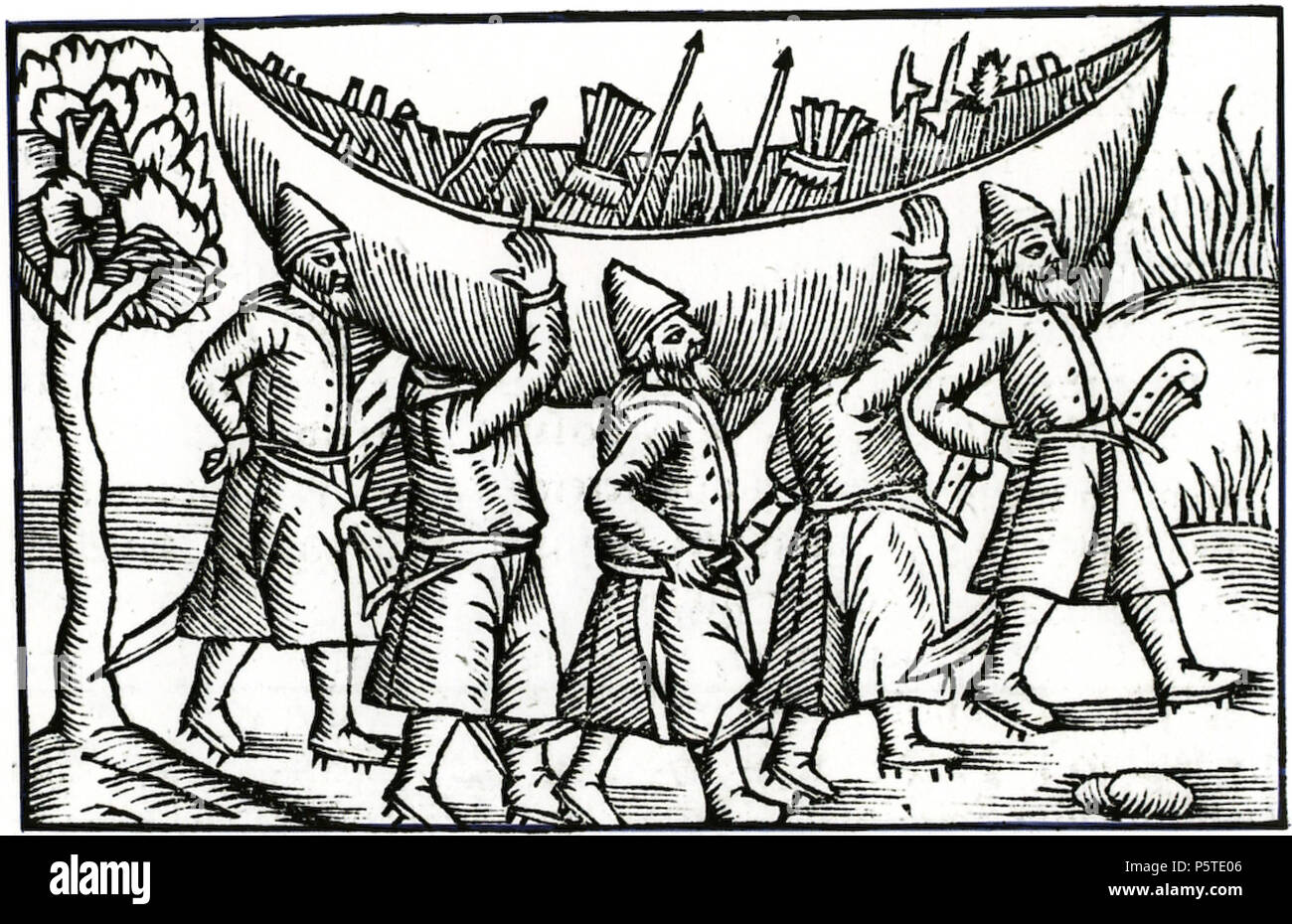 176 Bateau Viking transporté Stock Photo - Alamy