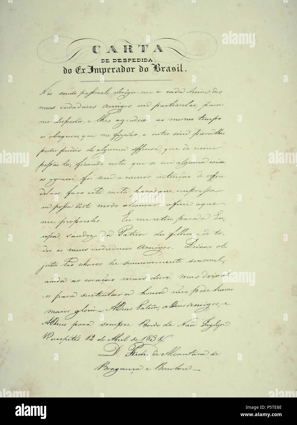 Carta de despedida hi-res stock photography and images - Alamy