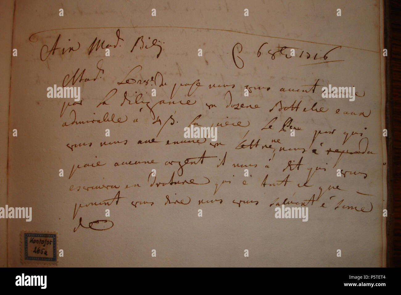 N/A. Copy of letter - Johann Maria Farina . 1716. Johann Maria Farina ...