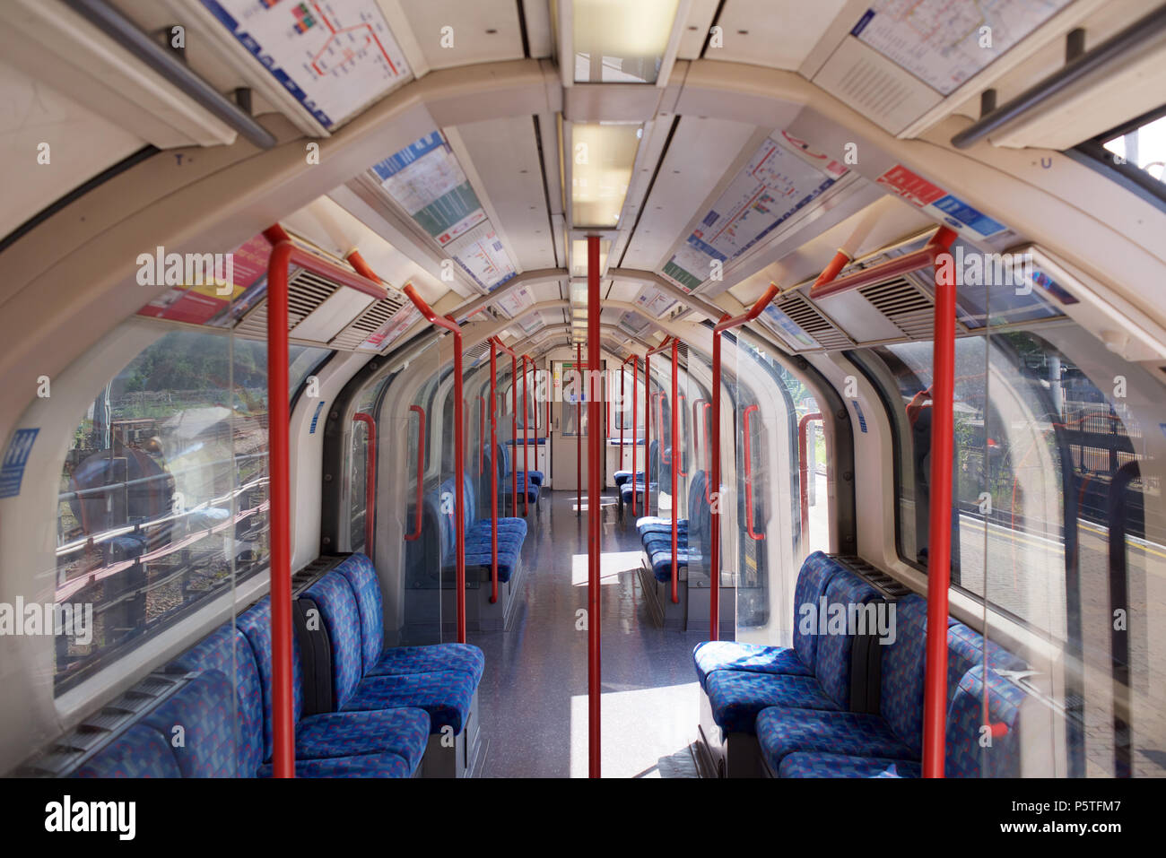 London Underground Seats High Resolution Stock Photography and Images ...