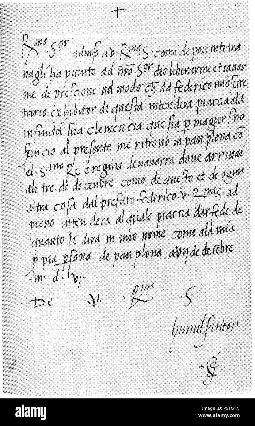 N/A. Holograph letter by Cesare Borgia to Cardinal Ippolito d'Este, 7 ...