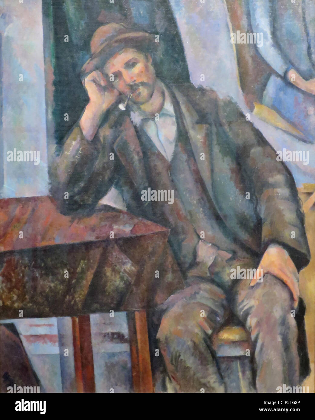 English: Man Smoking a Pipe Deutsch: Pfeife rauchender Mann between ...