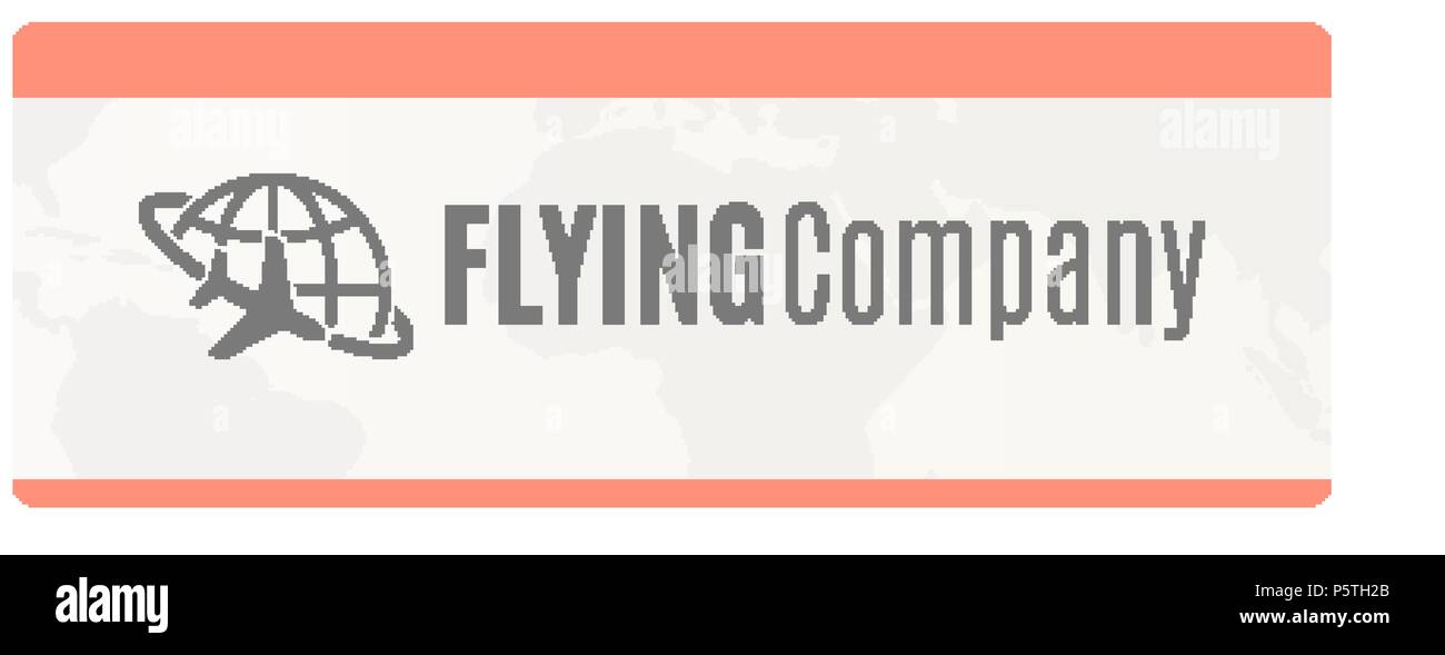 Flying ticket illustration. Aerial admit one illustration Stock Vector ...