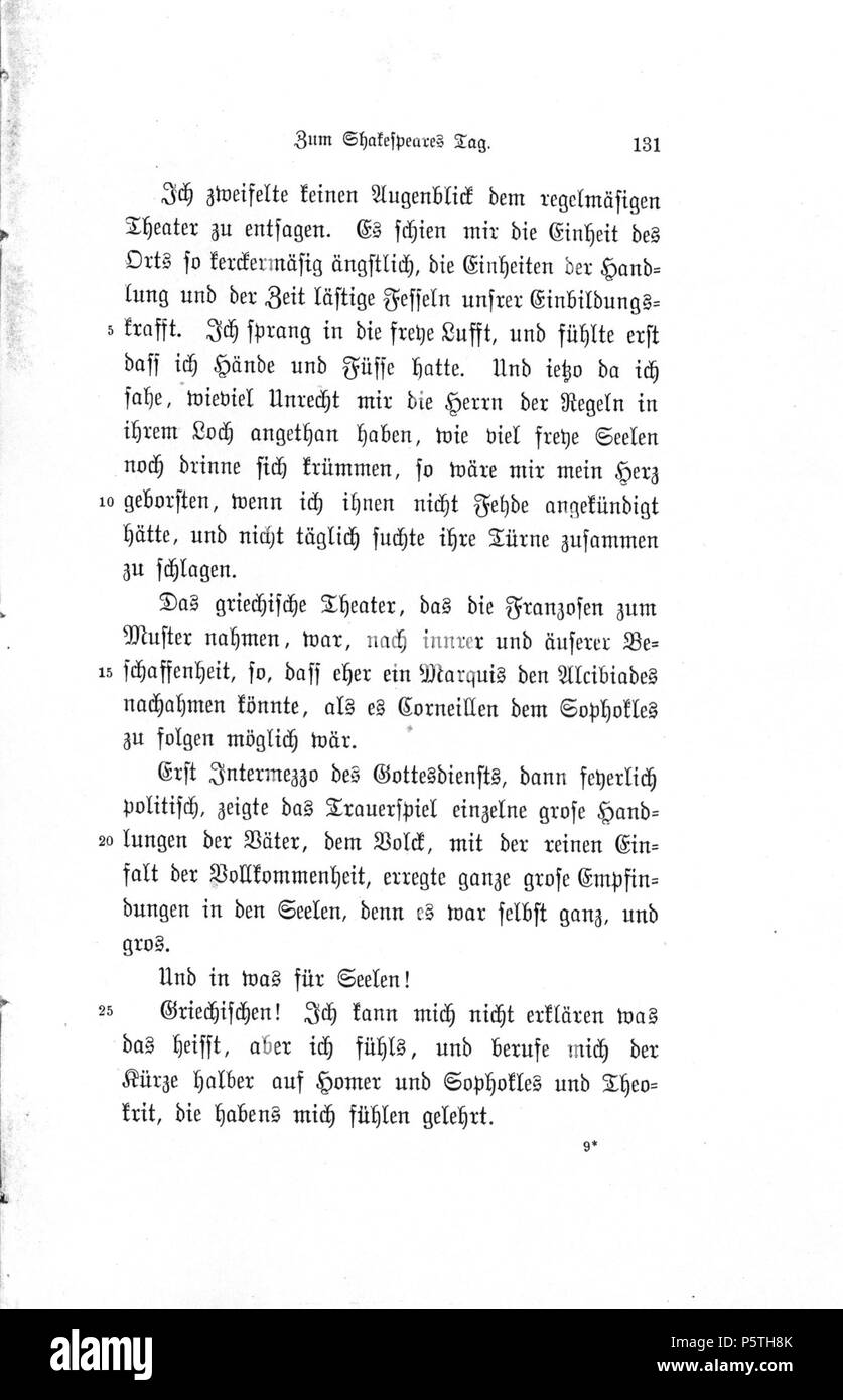 420 De Goethe Zum Schäkespears Tag 131 Stock Photo - Alamy