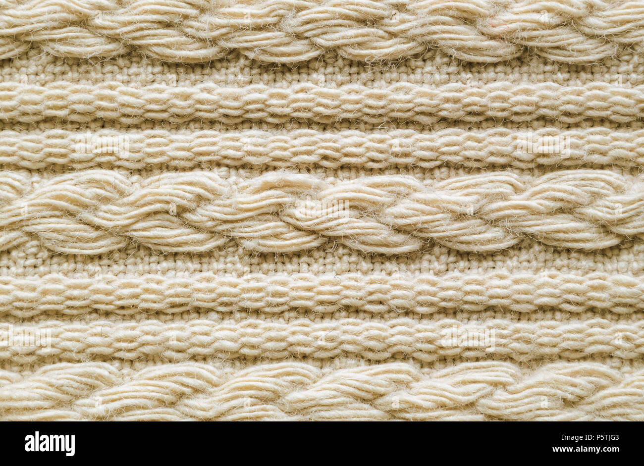 Pullover Knitted Texture. Pigtails on Knitwear Fabric Texture. Machine ...