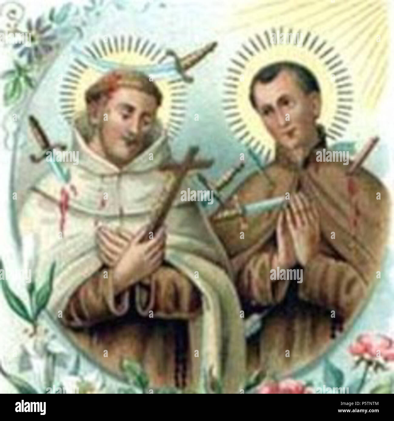 N/A. English: An antique holy card depicting Bl. Denis of the Nativity ...