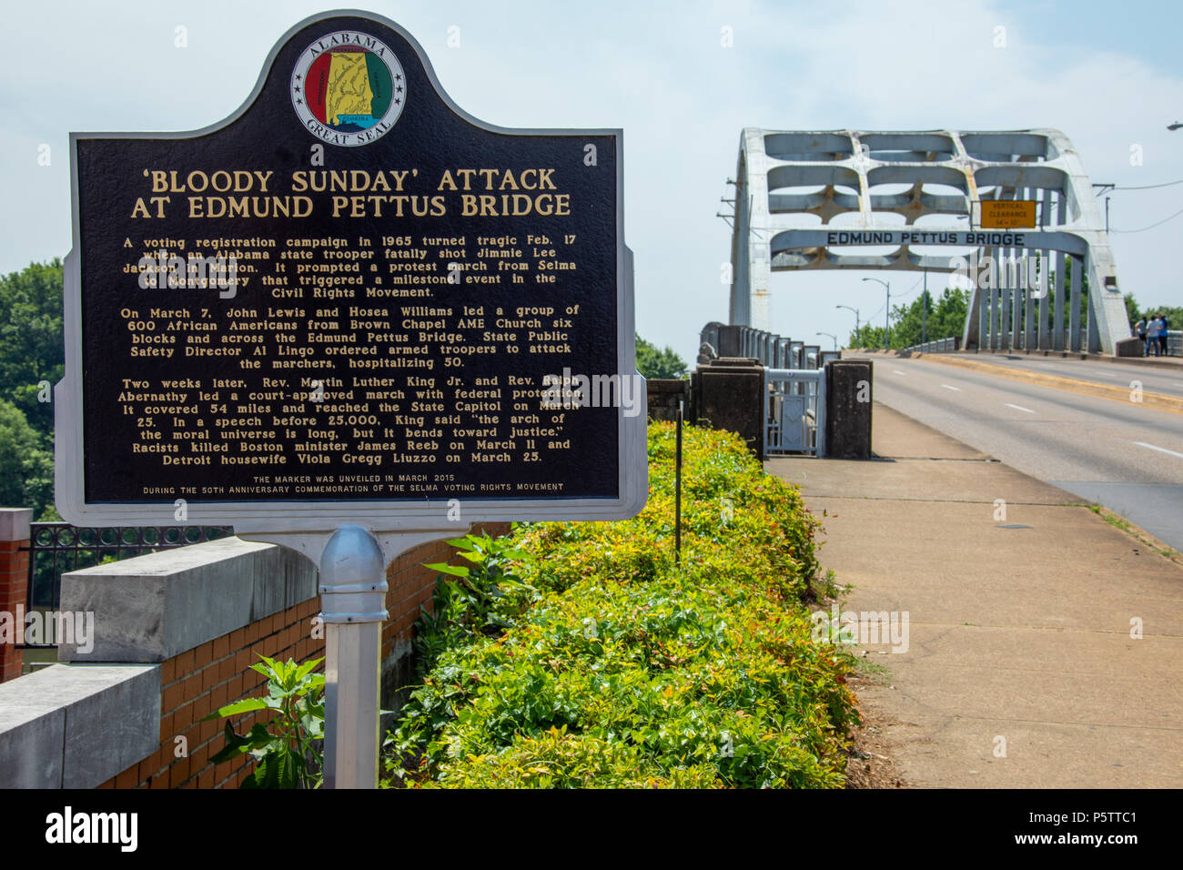 Edmund Pettus Bridge, Selma, Alabama, USA Stock Photo - Alamy