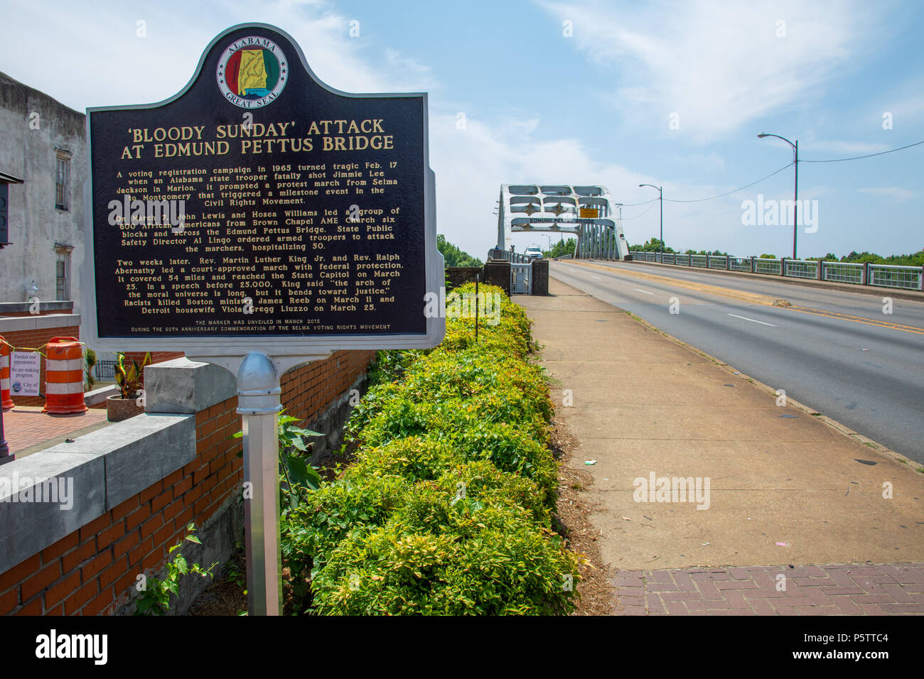 Edmund Pettus Bridge, Selma, Alabama, USA Stock Photo - Alamy