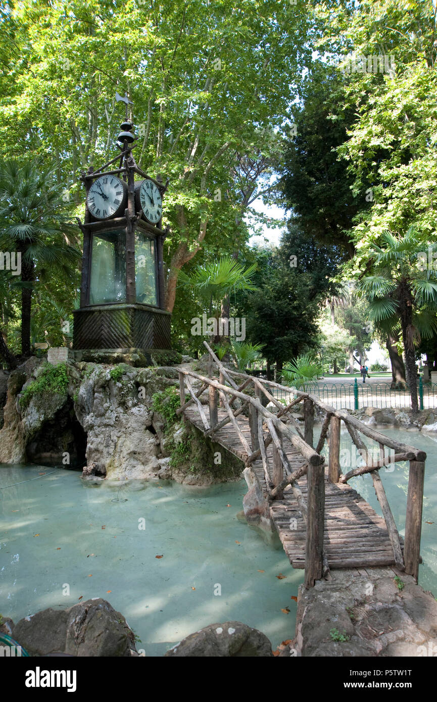 Water clock, park of Villa Borghese, Rome, Italy Photo © Fabio ...