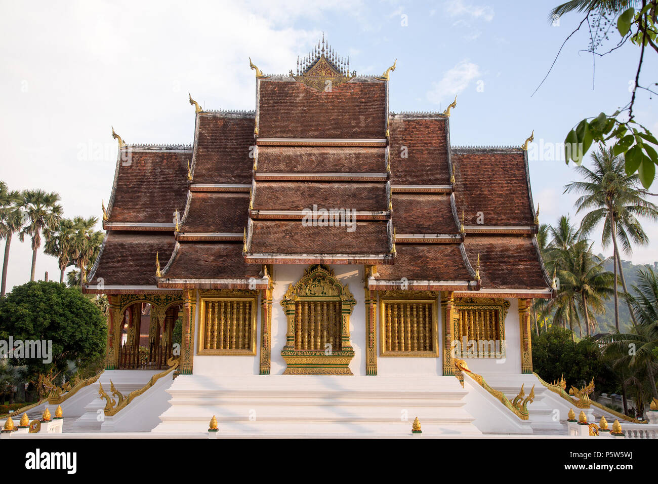 The Haw Pha Bang Temple in Luang Prabang, Laos Stock Photo - Alamy