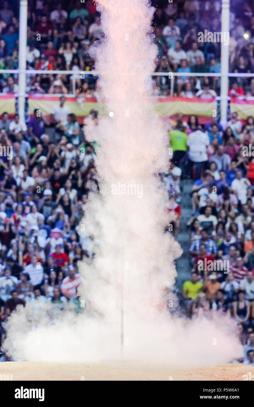 Flying fireworks rocket hi-res stock photography and images - Alamy