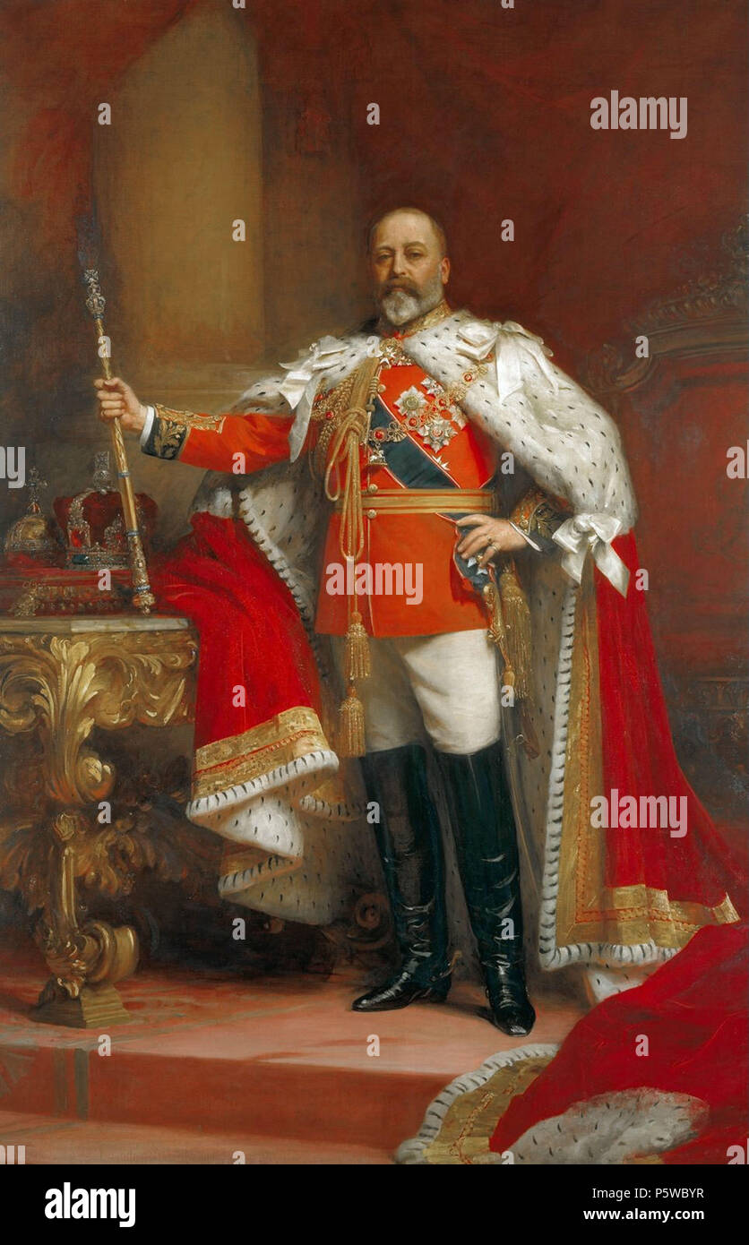 King Edward Vii portrait Stock Photo - Alamy