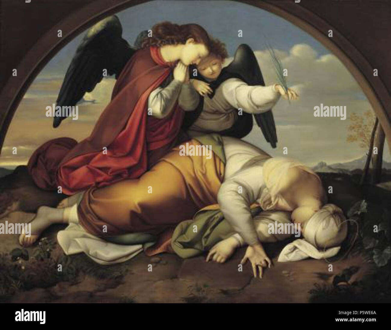 N/A. The Death of Holy Caecelia . 1821. Johann Evangelist Scheffer von ...