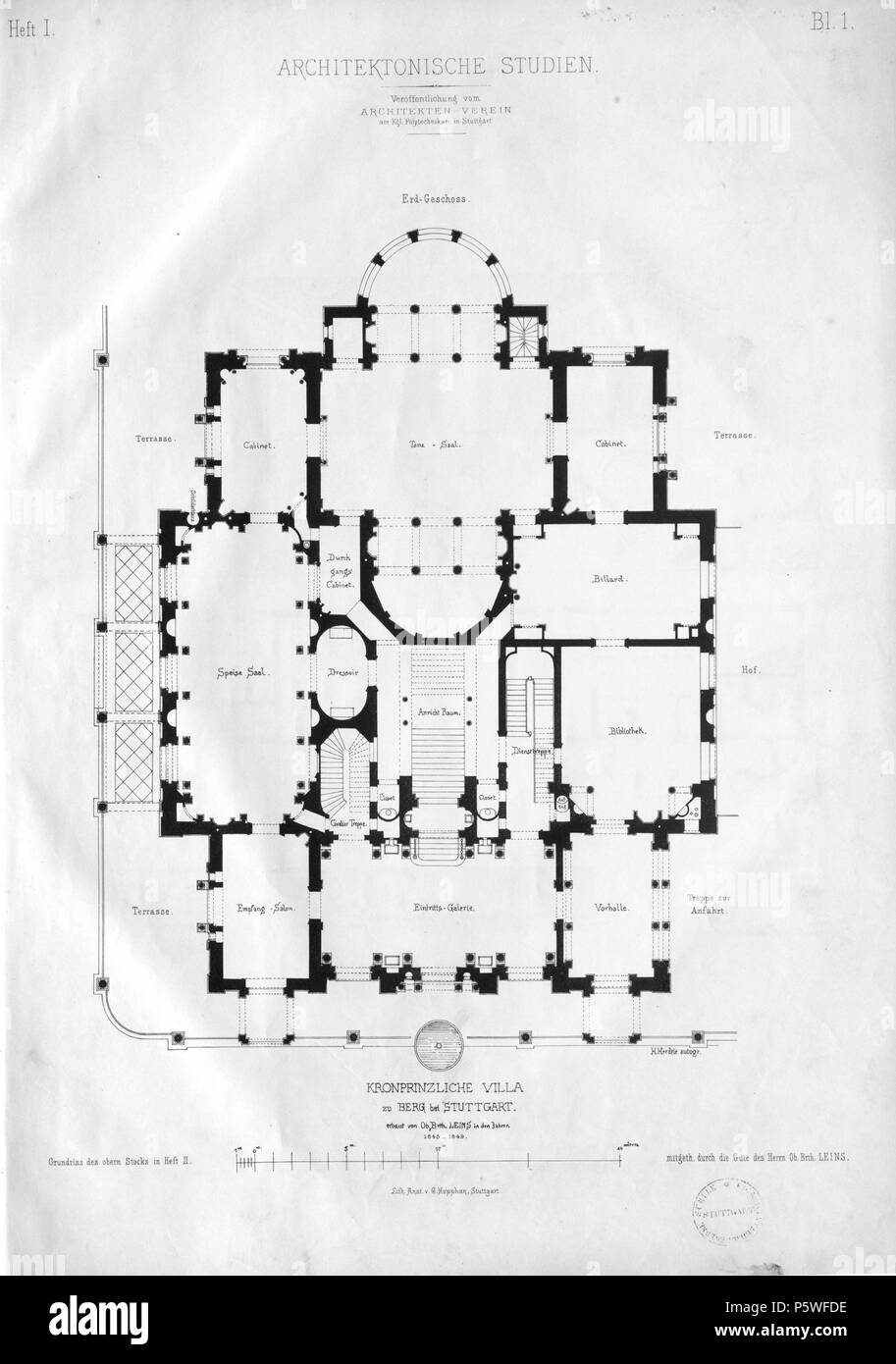1870 grundriss hi-res stock photography and images - Alamy