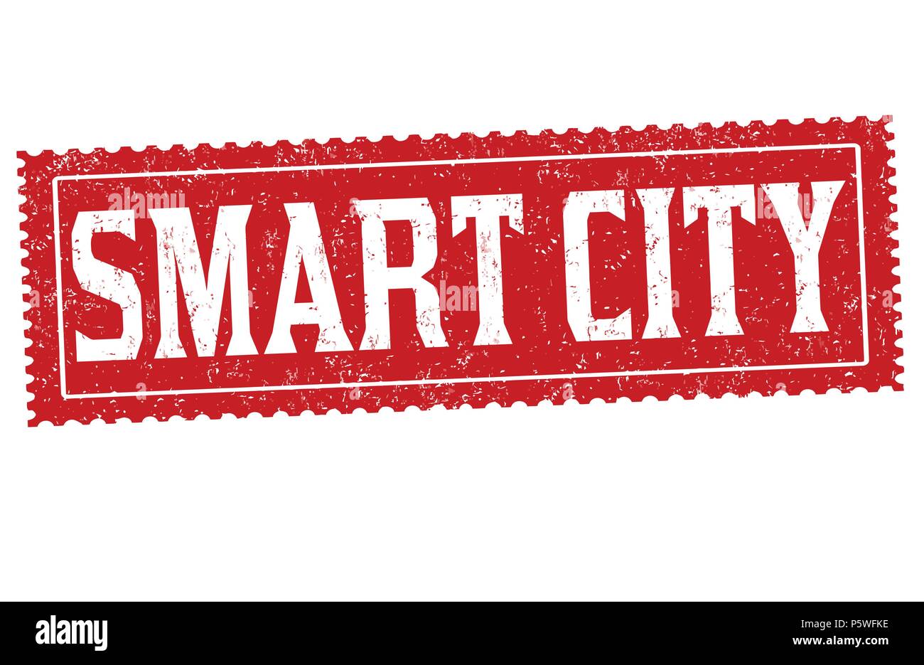 Smart city grunge rubber stamp on white background, vector illustration ...