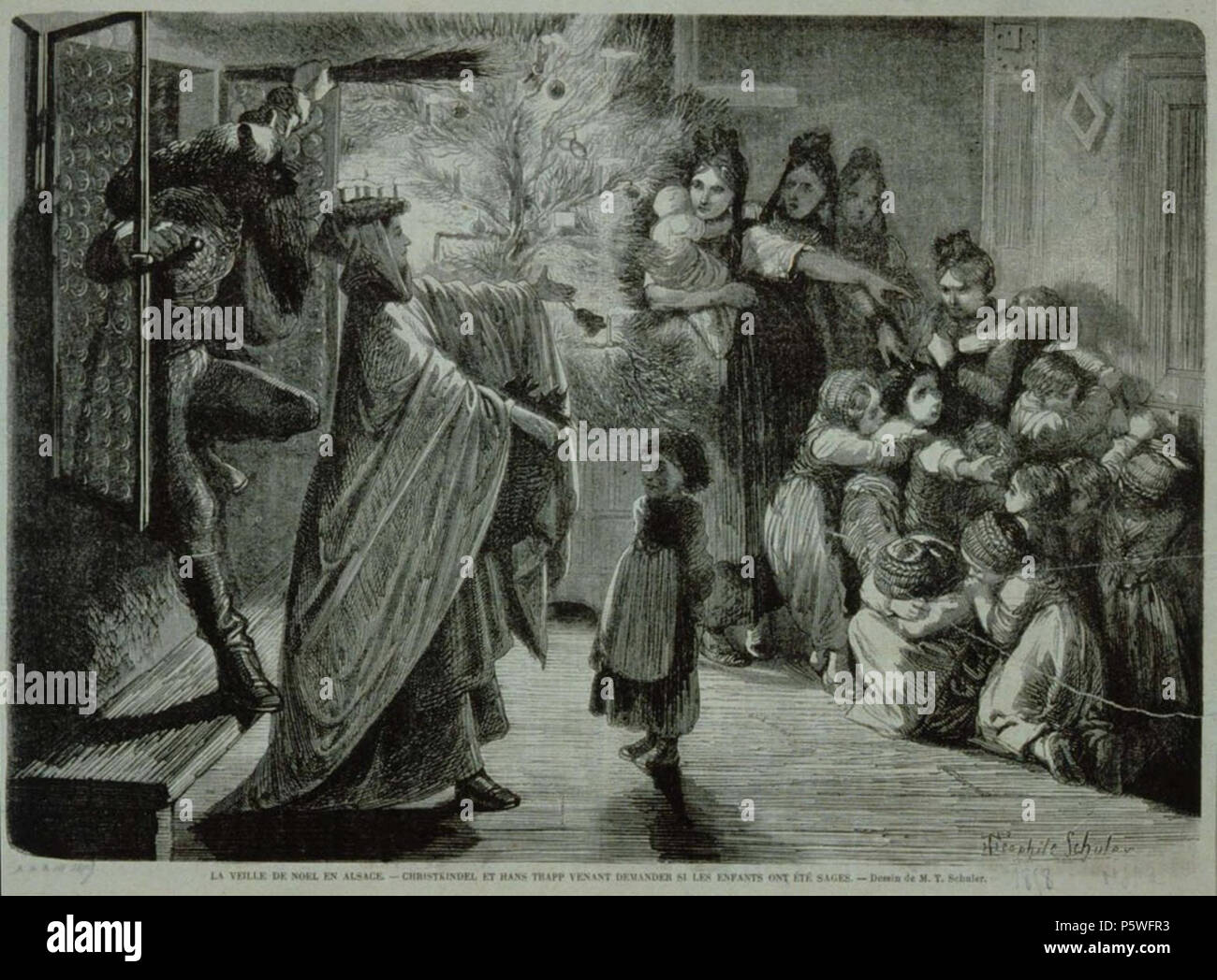 345 Christkindel et Hans Trapp Théophile Schuler 1858 Stock Photo - Alamy