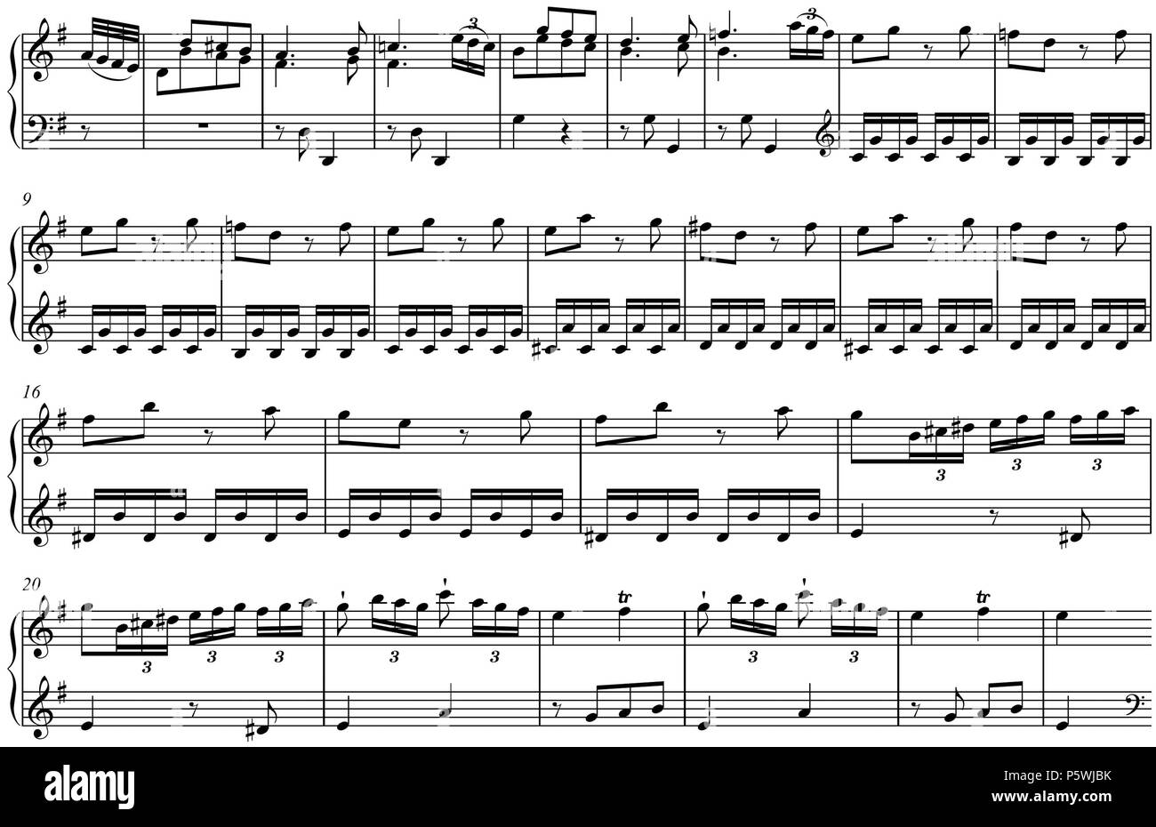 G major sonata hi-res stock photography and images - Alamy