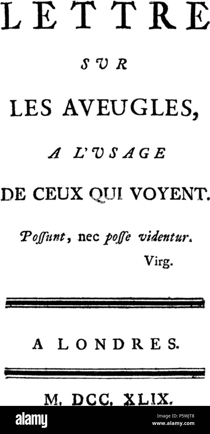 Denis diderot 1713 1784 hi-res stock photography and images - Alamy